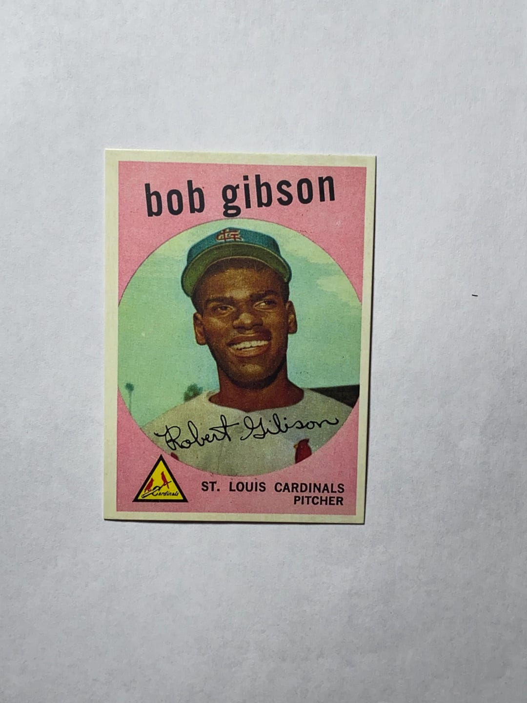 Bob Gibson Rookie Reprint Card - Etsy