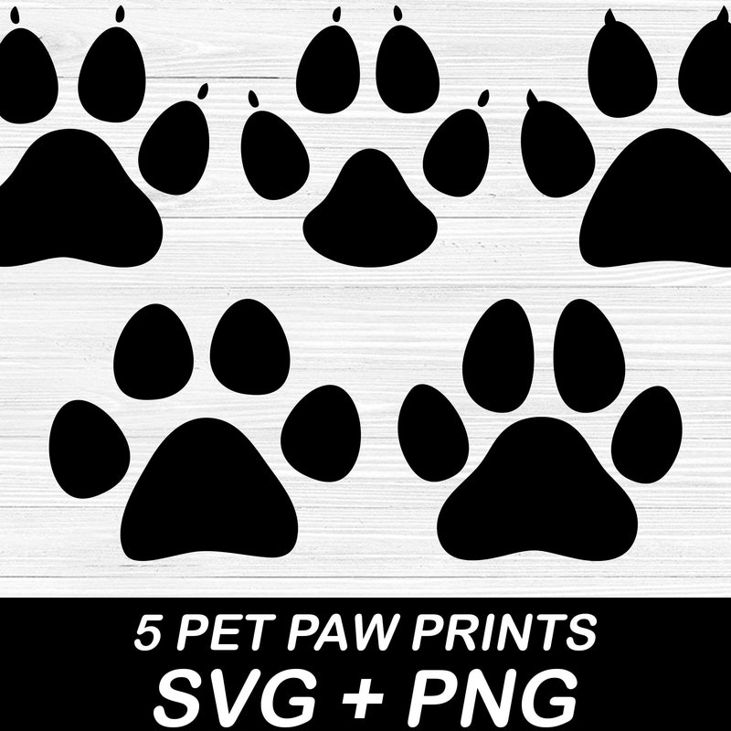 Puppy Paw Svg - Etsy