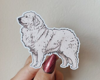 Adventure Great Pyrenees Decal, Great Pyrenees Nature Bumper Sticker ...