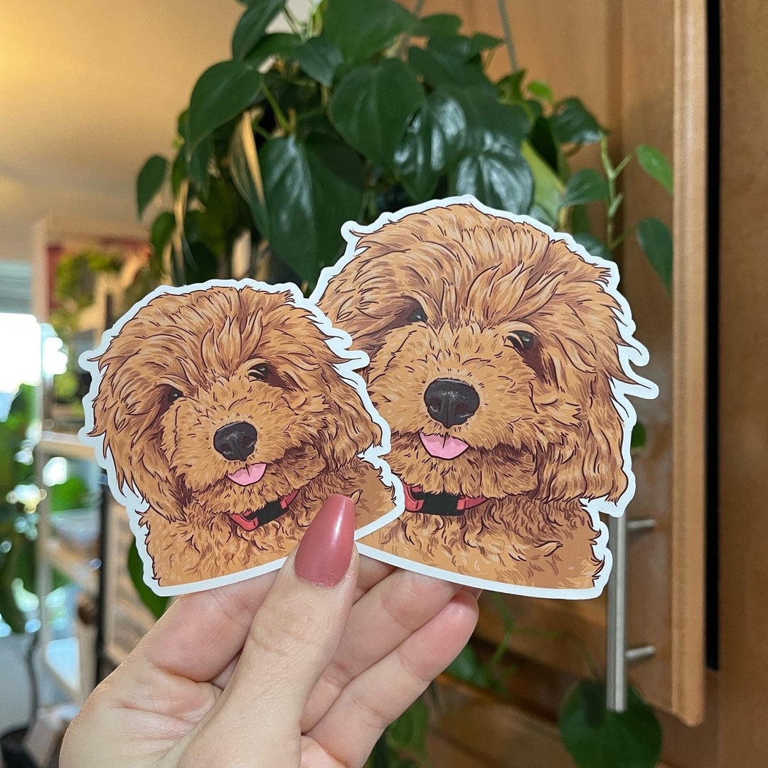 Cockapoo Puppy Waterproof Vinyl Sticker - Etsy