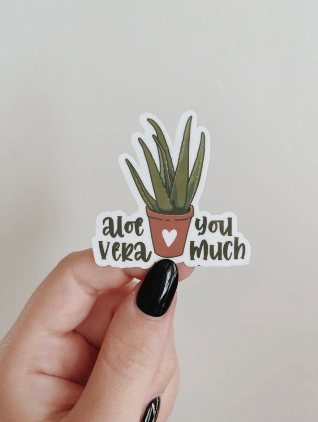 Aloe You Vera Much Waterproof Sticker - Etsy