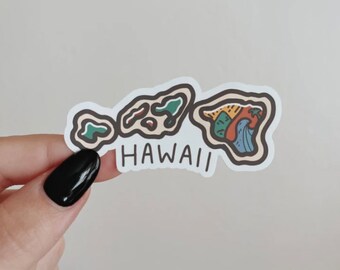 Hawaii State Sticker - Etsy