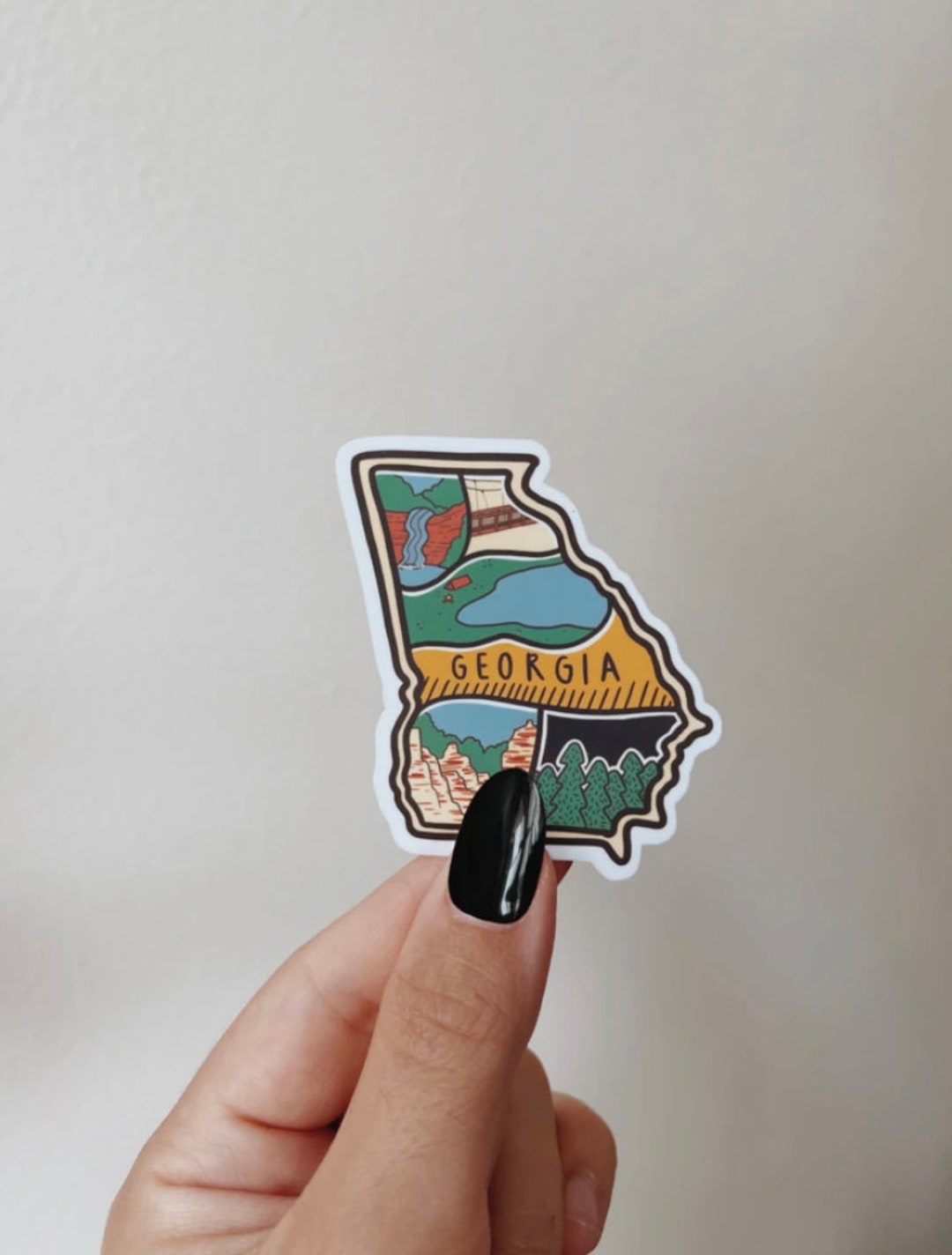 Georgia State Sticker - Etsy