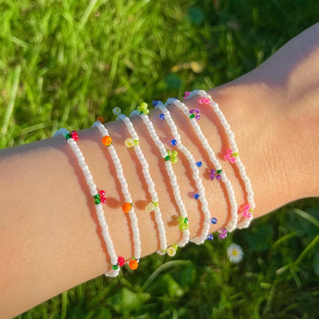 FRUITS Beaded Bracelets | Bracelet With Fruits, Cherry Bracelets, Gift ...