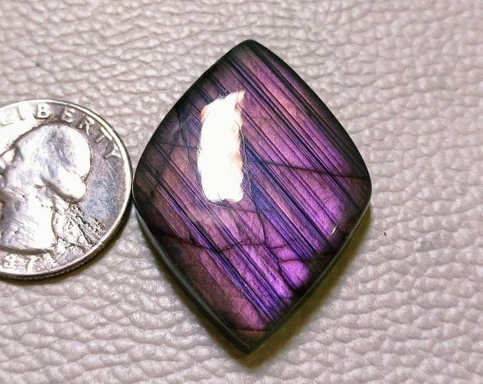 100% Natural Purple Lining Design Labradorite Cabochon Fancy Shape ...