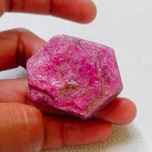Large Size ~ Natural Raw Pink Ruby Gemstone, Top Grade Natural Raw Pink ...