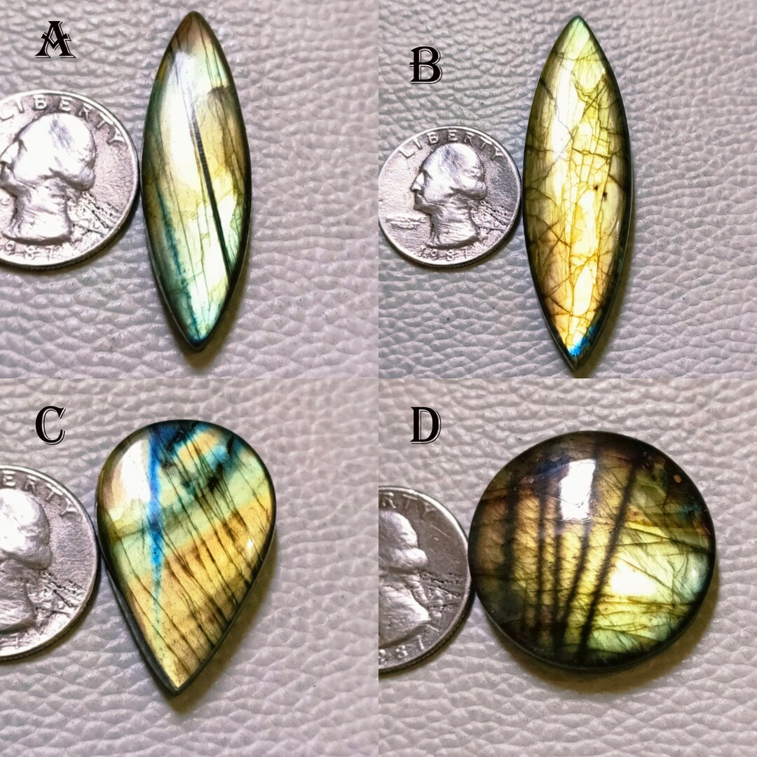 Unique Golden Yellow Flashy Labradorite Stone, Labradorite Cabochon ...