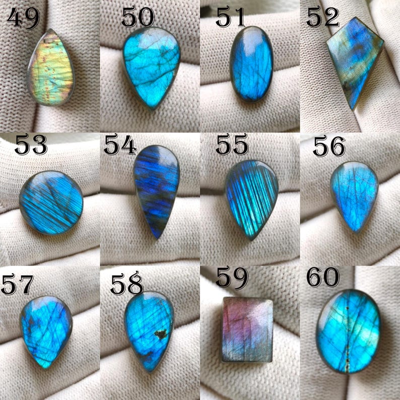 100% Natural Multi Fire Labradorite Mix Shape & Size Wholesale Lot ...