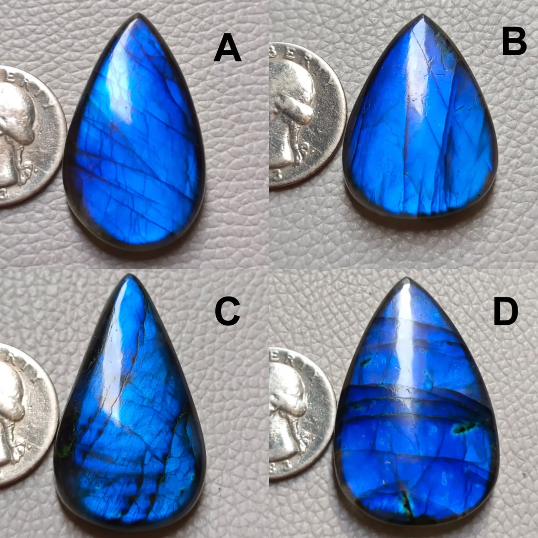 Fabulous Labradorite Cabochons Natural Deep Blue Labradorite Cabochons ...