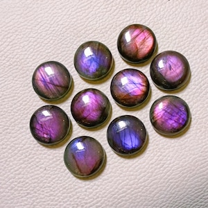 5 - 20 MM Calibrated Super Flashy Purple Round Shape Cabochon! Both ...