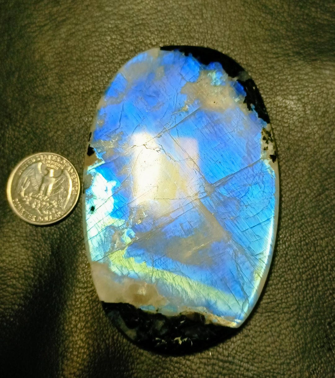 Moonstone Big Size 94x60x10,rainbow Oval Shape Moonstone Cabochon ...