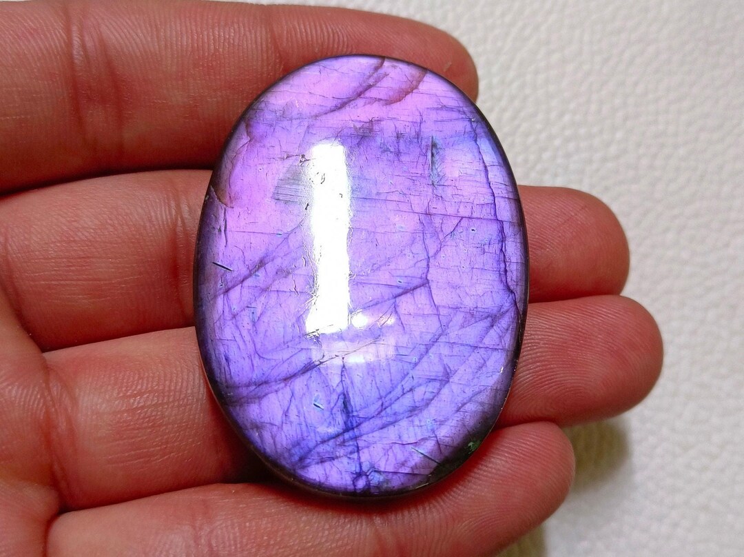 Buy VERY DARK Rare Purple Labradorite Gemstone 100% Natural Purple ...