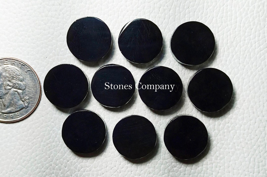 Genuine ~round Shape Black Obsidian, Size-5mm to 30mm Natural Black ...