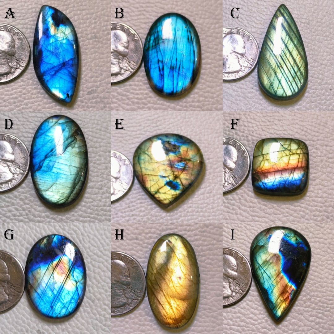 Natural LABRADORITE CABOCHON Multifire Wholesale Labradorite Gemstone ...