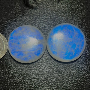 Ultimate ~ Clean Blue Rainbow Moonstone Cabochon Lot Size - 20x7 Mm ...
