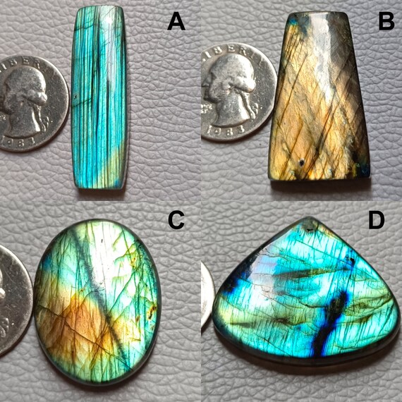 Top Grade Flashy Labradorite Multi Labradorite Cabochon - Etsy