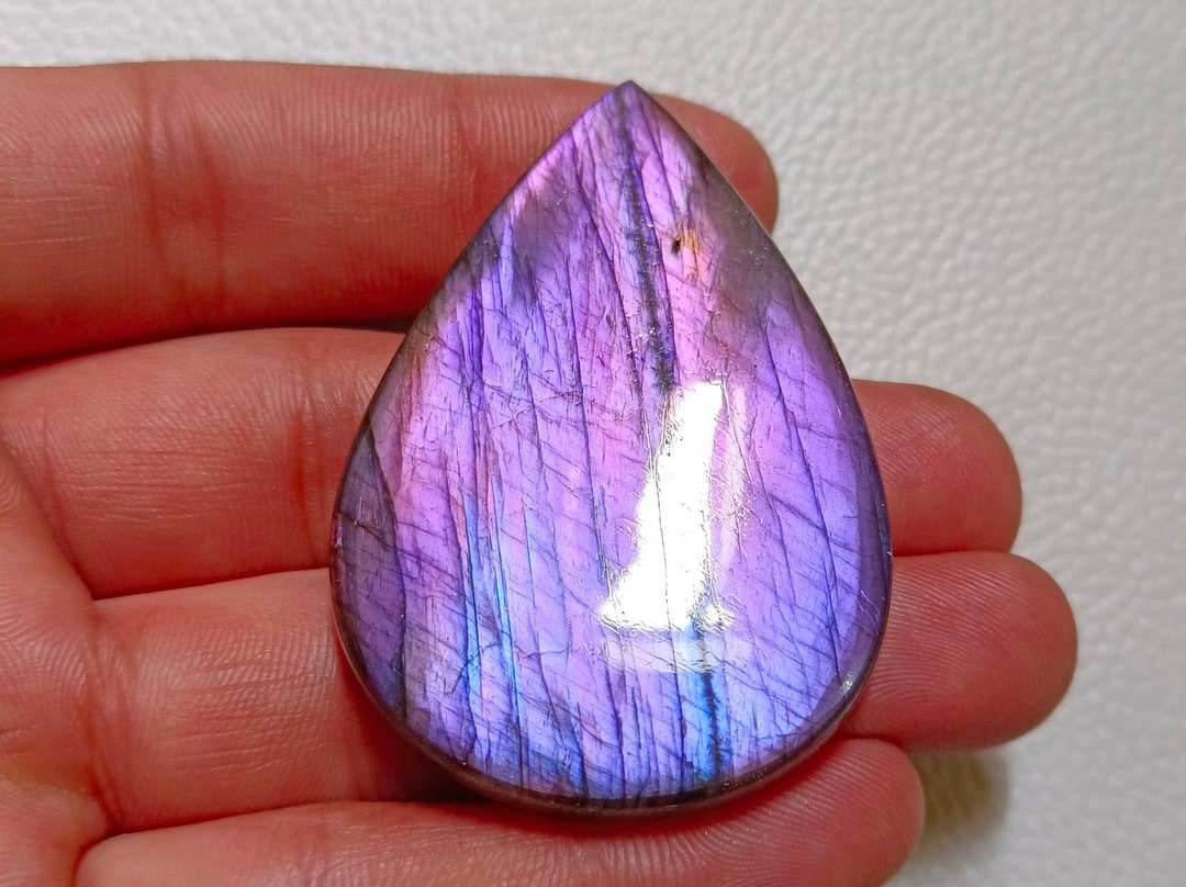 HIGH Flash Purple Labradorite Gemstone Pear Shape Labradorite Loose ...