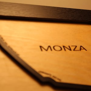 MONZA Italy Fan Art Framed 3d Art With Corner & Straight Names A4 - Etsy