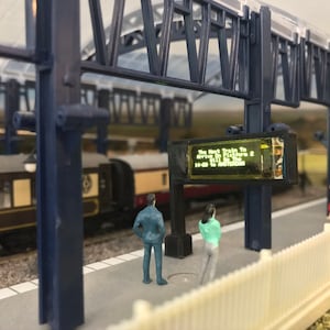 Personalised Model Railway Station Sign OLED Display of Train Times ...