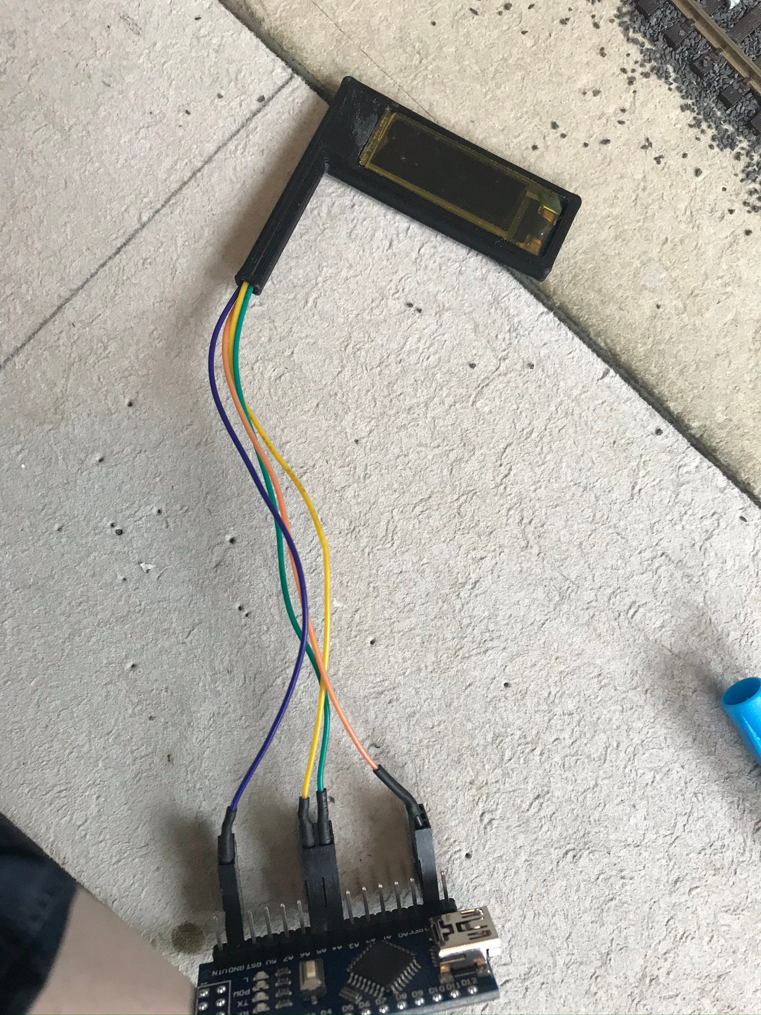 Personalised Model Railway Station Sign OLED Display of Train Times ...