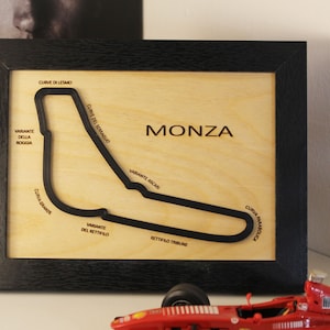 MONZA Italy Fan Art Framed 3d Art With Corner & Straight Names A4 - Etsy