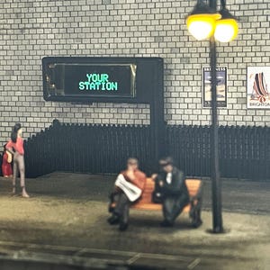 Model Railway LCD Station Sign Personalized With Custom Text and ...