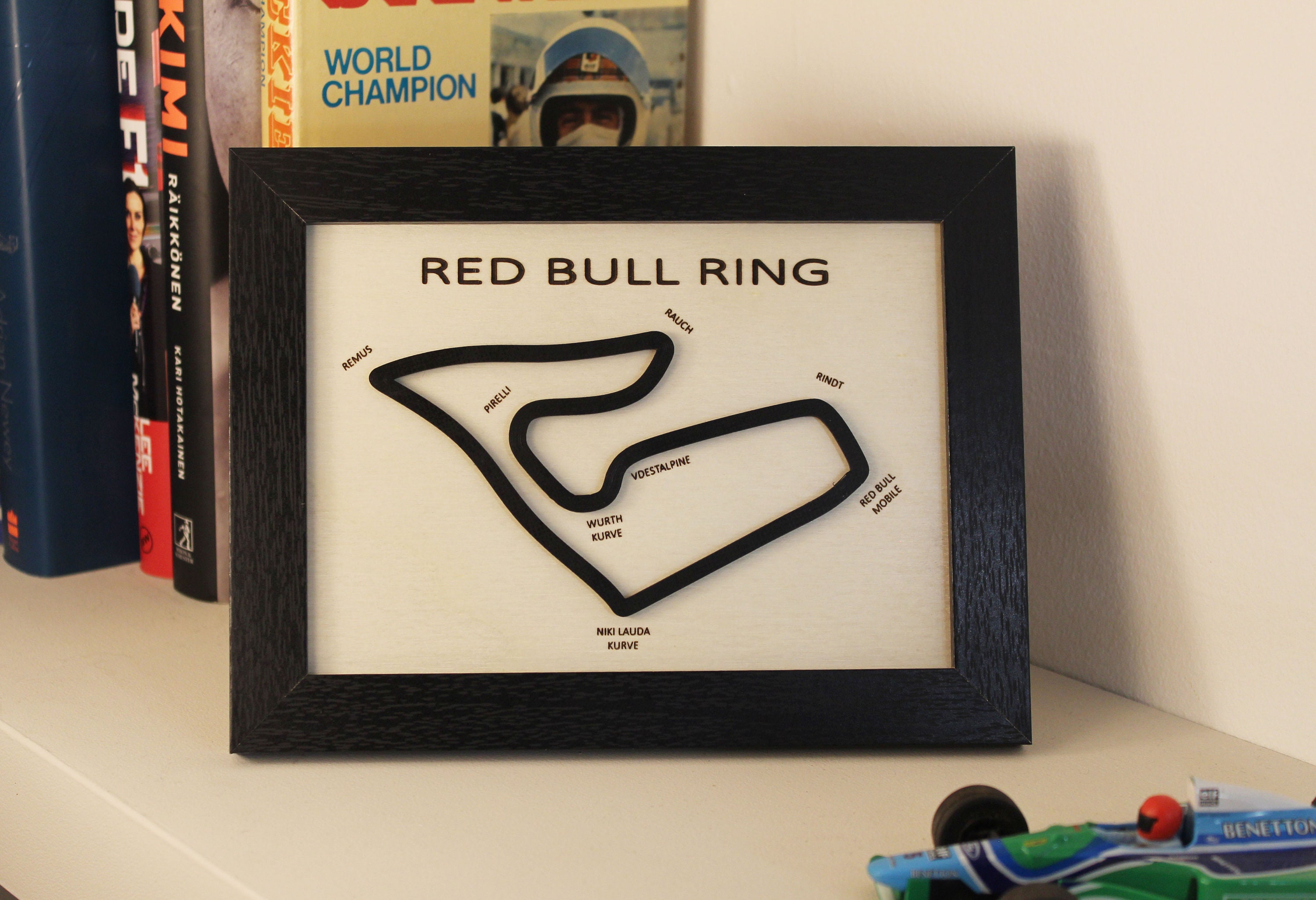 REDBULL RING AUSTRIA Fan Art Framed 3d Art With Corner & Straight Names ...