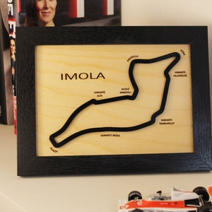 IMOLA Italy Fan Art Framed 3d Art With Corner & Straight Names A4 - Etsy