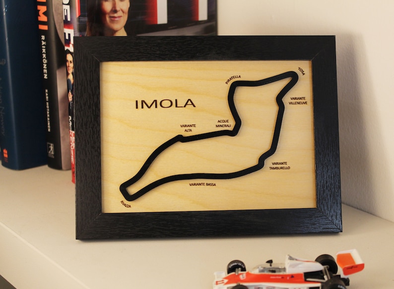 IMOLA Italy Fan Art Framed 3d Art With Corner & Straight Names A4 - Etsy