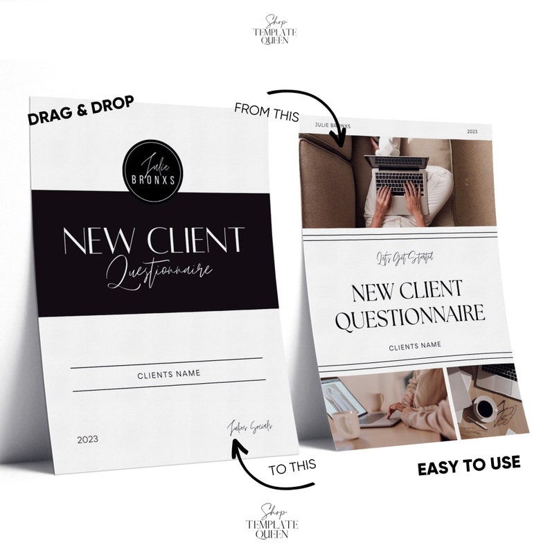 New Client Questionnaire Template Canva Template Business - Etsy New Client Questionnaire Template Canva Template Business - Etsy