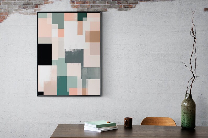 Contemporary 4K Digital Art Print: Perfect for Sleek Modern Interiors ...