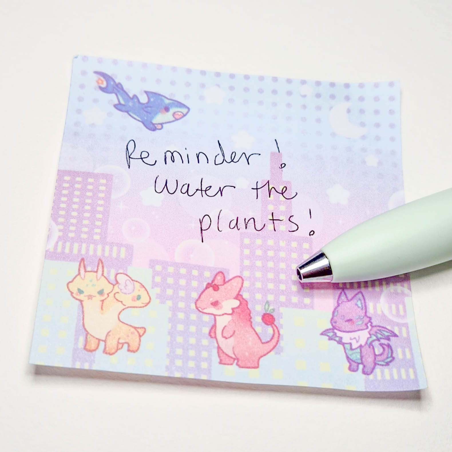 Kaiju City Sticky Notes Pad - Kawaii Stationary - Etsy