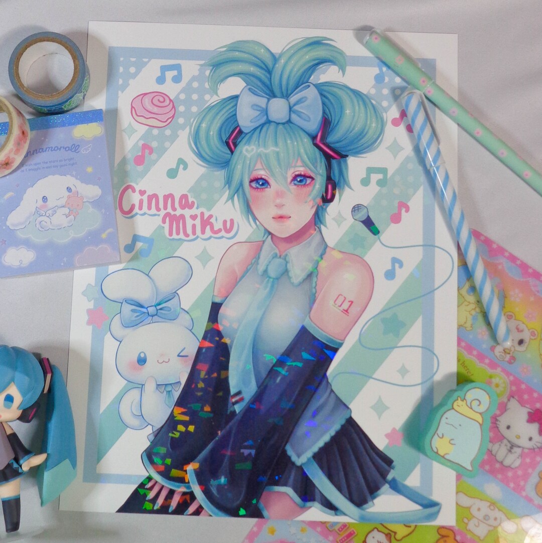 Cinna Miku Vocaloid 8.5 X 11 Holographic Print - Etsy