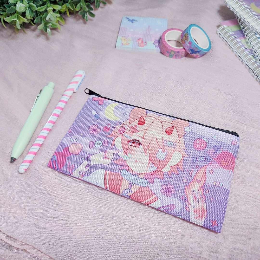 Magical Girl Lychee Kaiju Pencil Case Kawaii Stationary - Etsy
