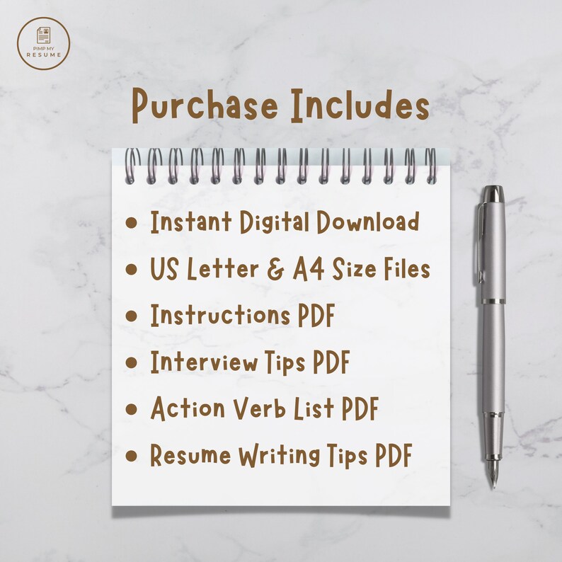 Resume Template for Word | CV Template | Microsoft Word | Simple | Easy ...