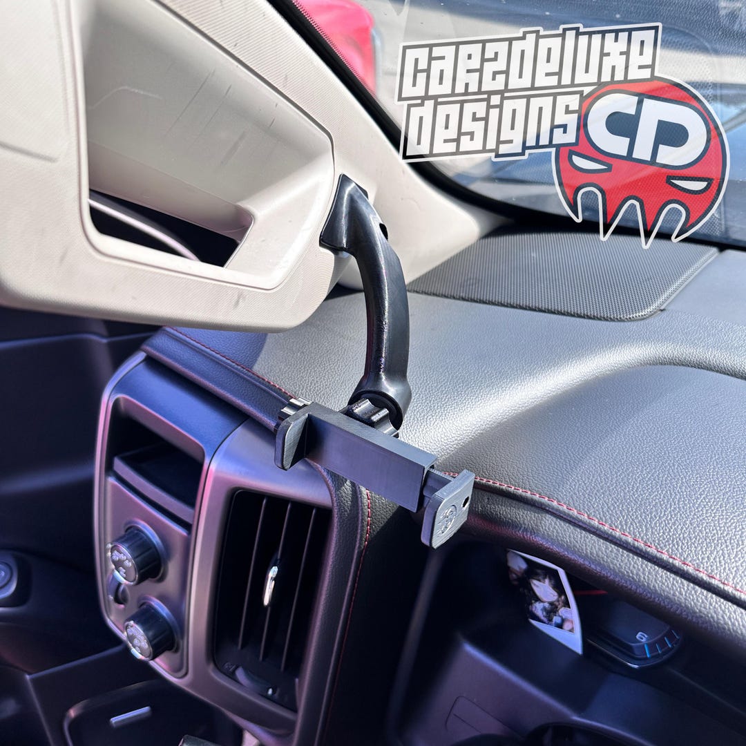 Custom Phone Mount for Silverado 2015-2019 Grab Handle 2500 3500 Only ...