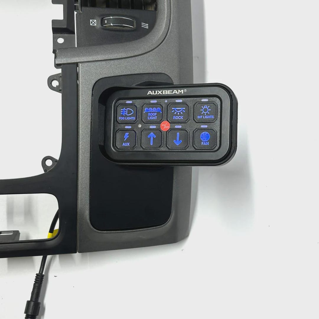 8 Gang Mount for Auxbeam Fits 2013-2018 Ram Center Bezel Light Switch ...