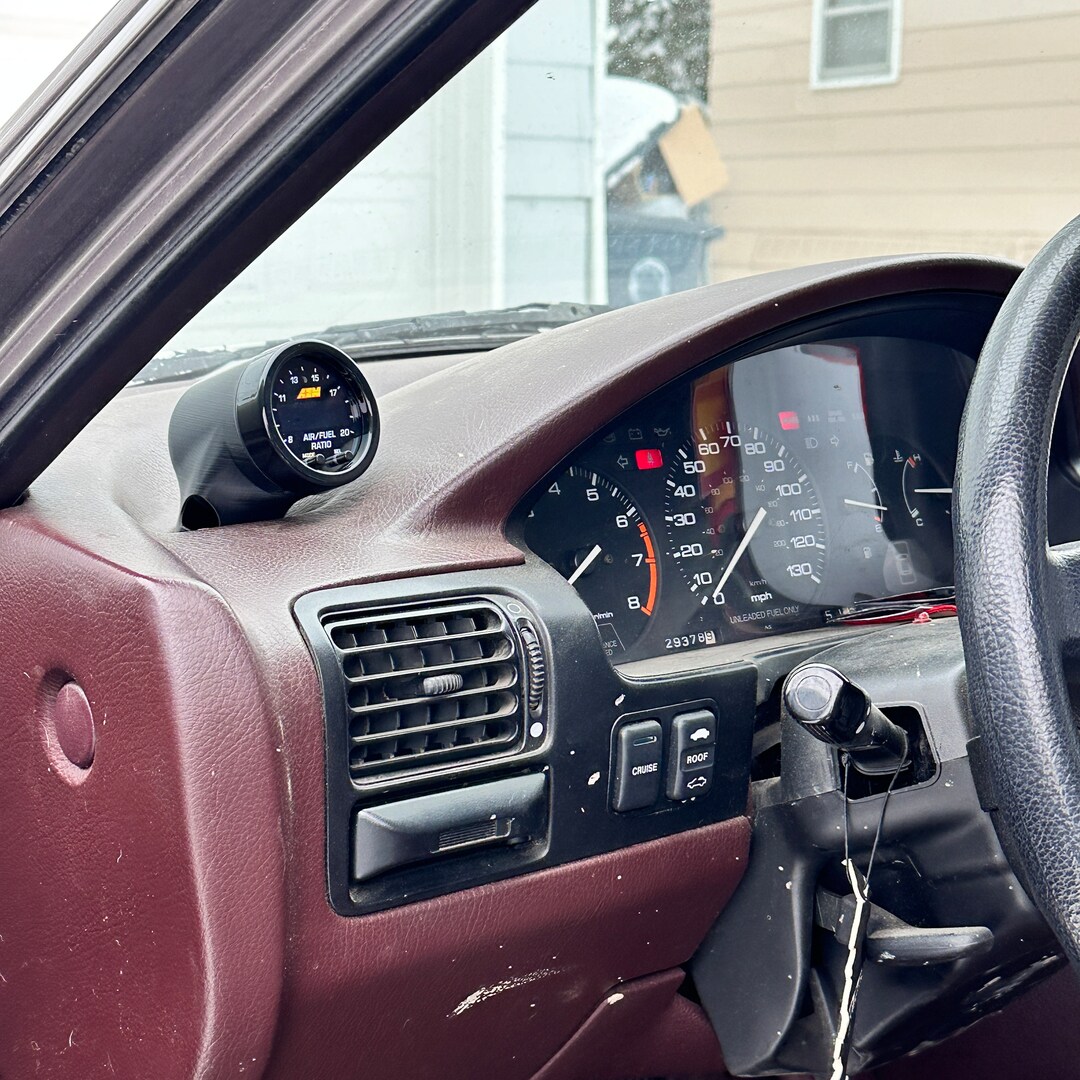 Single Gauge Pod Mount for 1990-1993 Accord CB7 Functional Defrost Vent ...