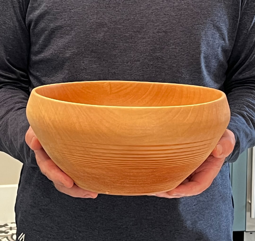 Large Lovely Jacaranda Wood Bowl With Unique Texture Effect - Etsy