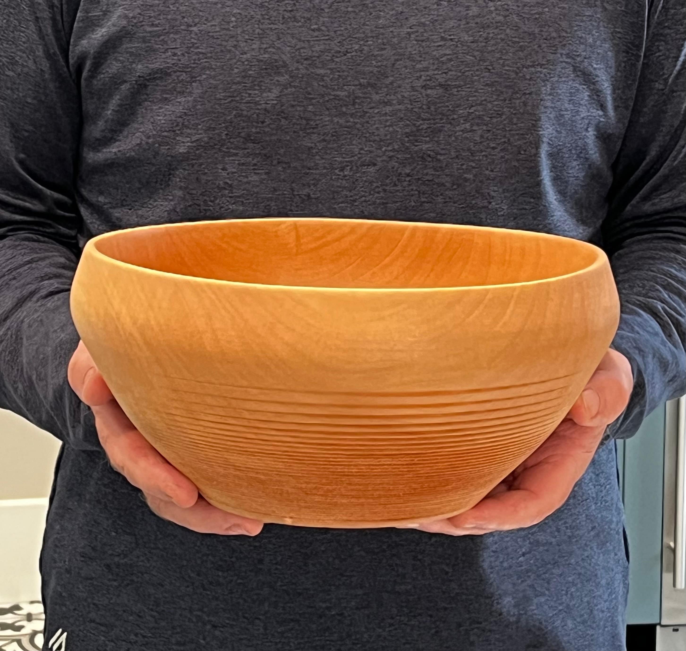 Large Lovely Jacaranda Wood Bowl With Unique Texture Effect - Etsy