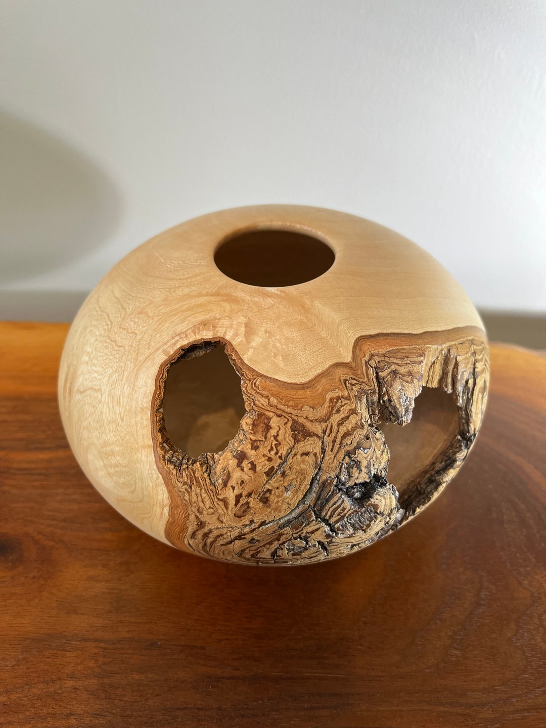 Natural Edge Hollow Form Vessel - Etsy