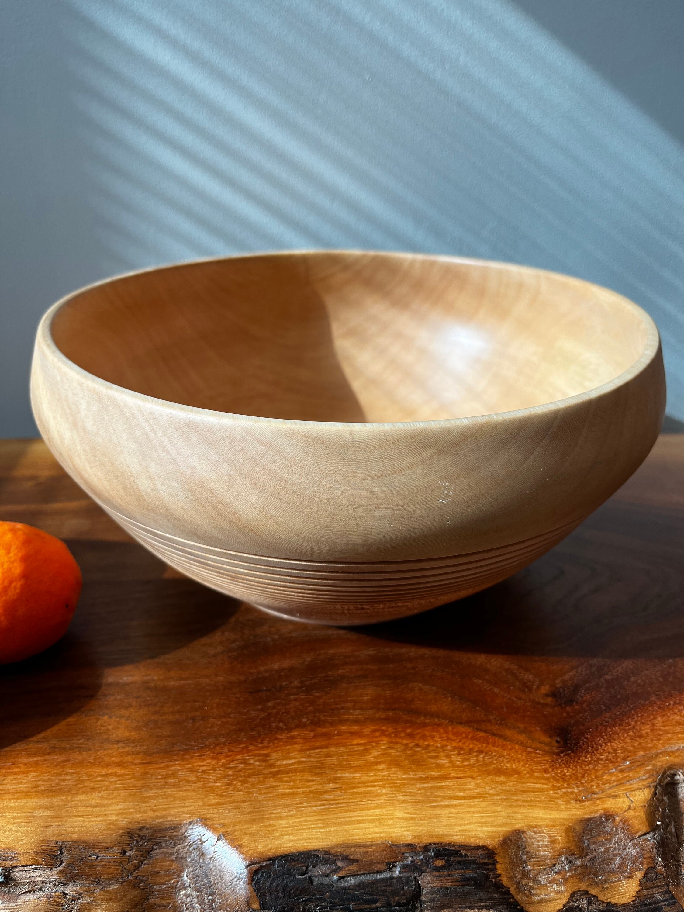 Large Lovely Jacaranda Wood Bowl With Unique Texture Effect - Etsy