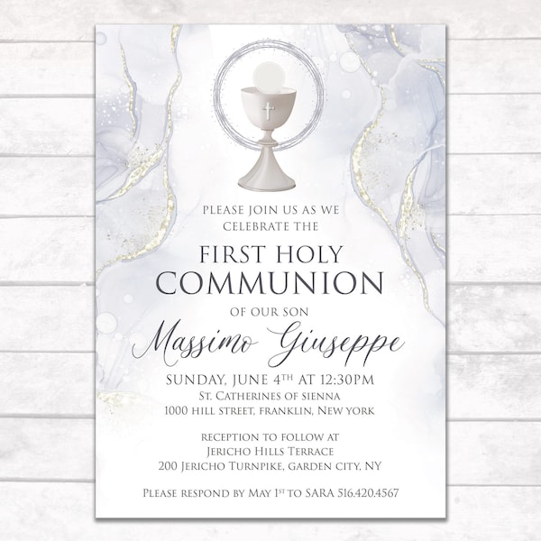 Communion Invitation - Etsy