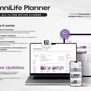 Notion Template Extended Life Planner All in One Template Notion Dashboard Ultimate Notion ...