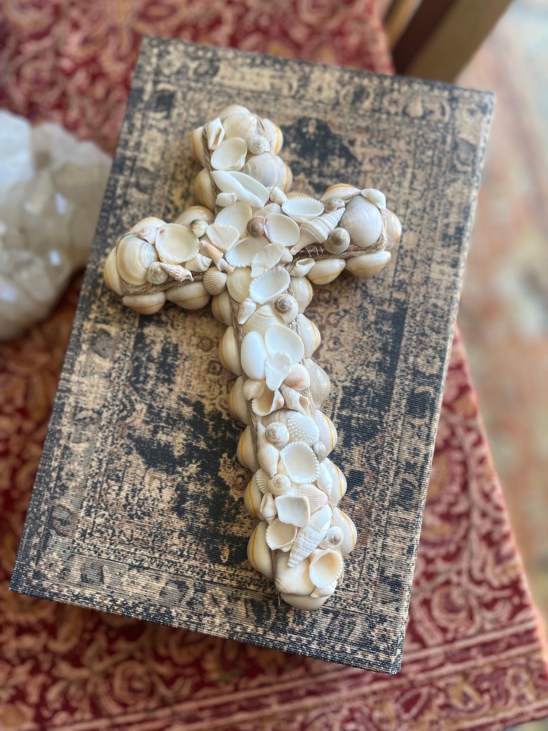 Seashell Cross Shell Cross - Etsy
