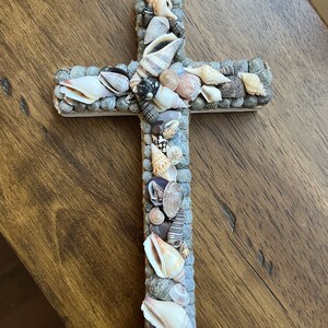 Seashell Cross Shell Cross Seashell Art - Etsy