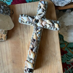 Seashell Cross Shell Cross Seashell Art - Etsy