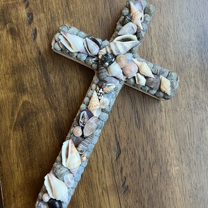 Seashell Cross Shell Cross Seashell Art - Etsy