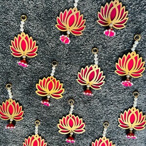 Pack of 10 Beautiful Trending Lotus Hangings for Home Decor - Etsy