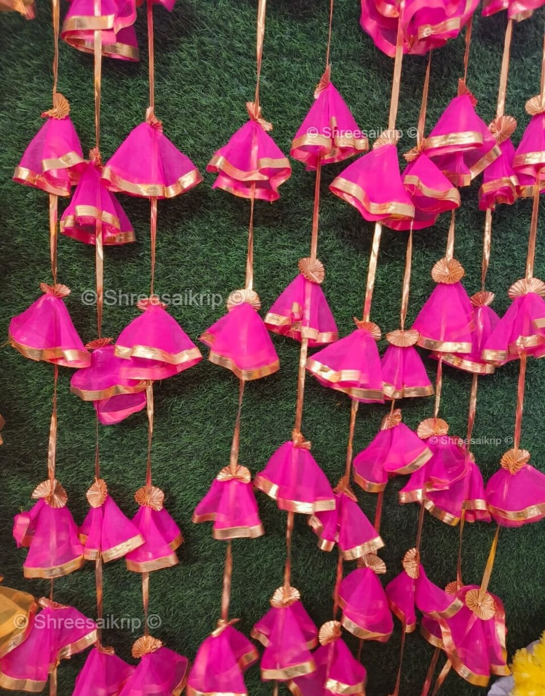Net Backdrop String, Stage Backdrop, Net Gota String, Indian Decoration ...